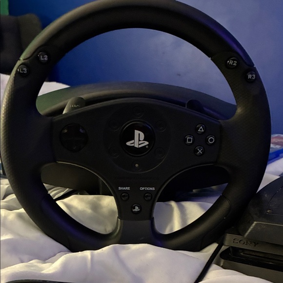 Sony | Video Games & Consoles | Sony Black Gaming Steering Wheel | Poshmark